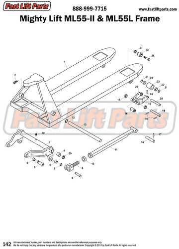 Mighty Lift Pallet Jack Parts | Fast Lift Parts