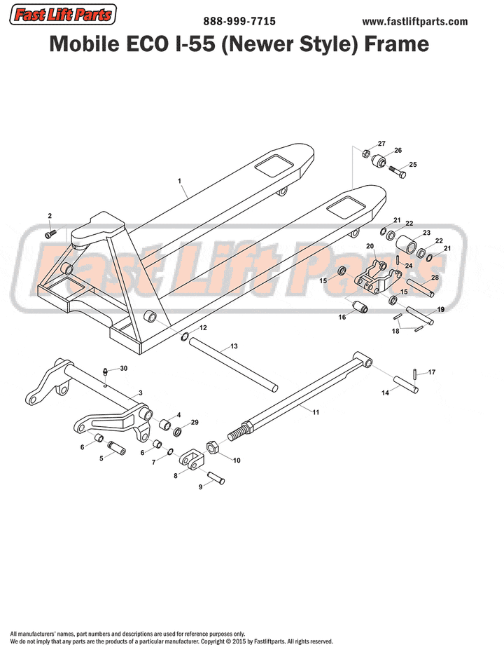 Manual Pallet Jack Parts, Diagrams, Kits, and Tools – Page 3 – Fast ...